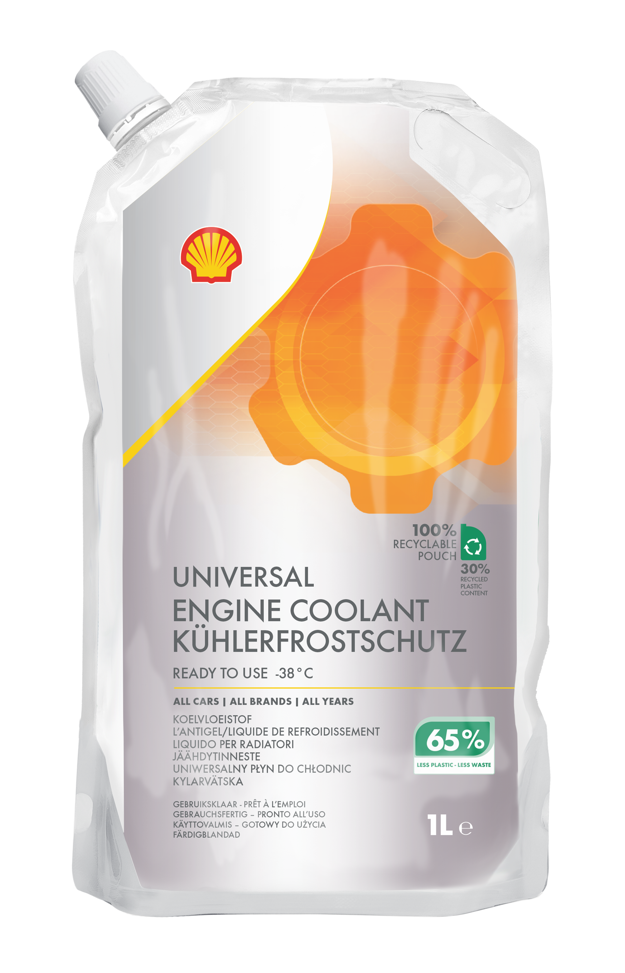Universal Engine Coolant ready to use (pouch) | Shell Car Care by Kemetyl